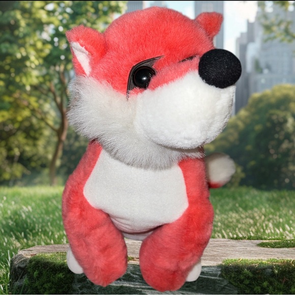 kuddle me toys | Toys | Rare Vintage Kuddle Me Toys Pink Fox Hard ...